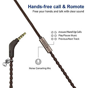 URIZONS Earbuds for Kids Earphones Bracelet - Nylon Braided Wired Headphones with Microphone Remote for iPhone Live Streaming 3.5mm Jack Tangle Free Cord