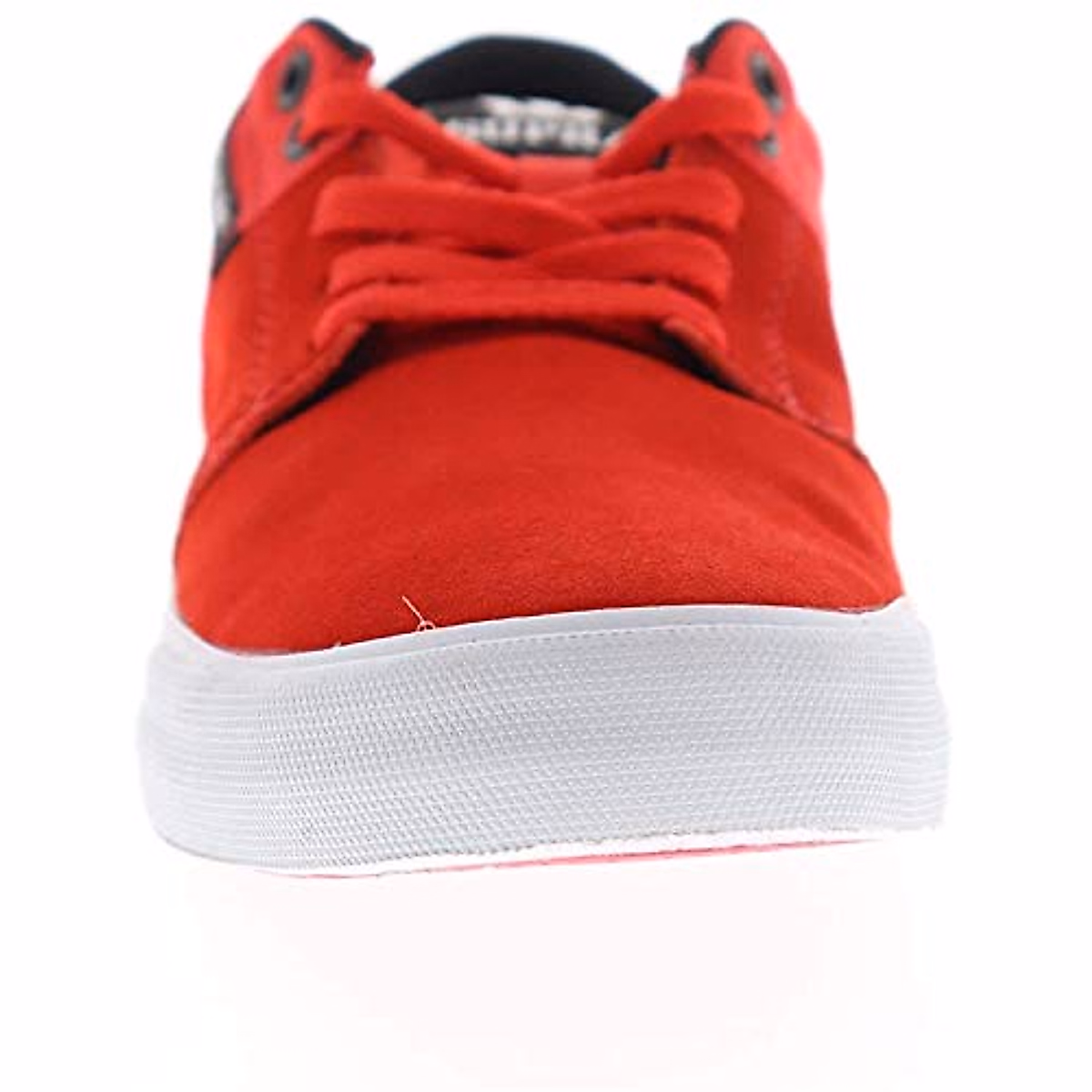 Supra 08029 Men's Stacks II Vulc Skateboarding Shoe, Risk Red-White - 6 M US