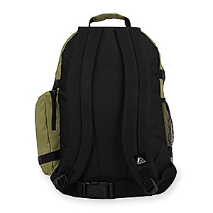 Everest Oversize Deluxe Backpack, Olive/Black, One Size