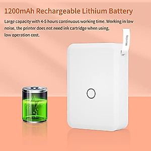 LIUYUNQI Label Maker Machine Mini Pocket Thermal Label Printer All in BT Connect DIY Date Journal Study Sticker