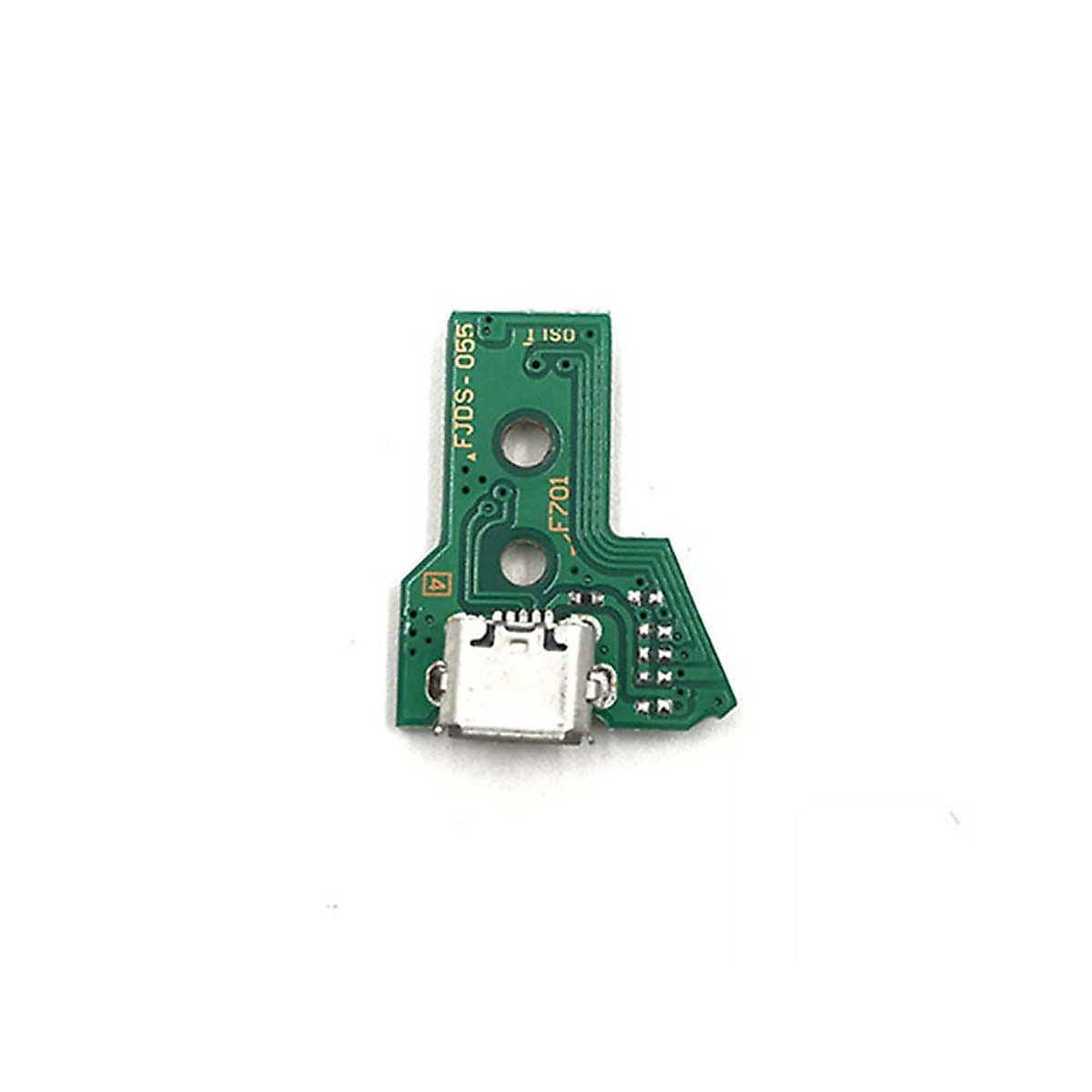 Replacement USB 12pin Charging Port Socket Triangle Board Charger PCB Board with 12pin Flex Ribbon Cable for PlayStation 4 JDS-055 PS4 055 Controller
