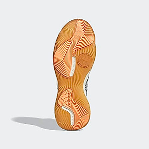 adidas Unisex Harden Stepback 3 Basketball Shoe, Green Oxide/Beam Orange/Off White, 9 US Men