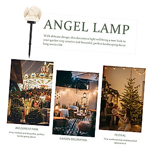 OSALADI Xmas Outdoor Decorations Christmas Decor Solar Lights for Outside Garden Lamp Waterproof Ground Pathway Lamp