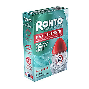 Rohto Maximum Redness Relief Cooling Eye Drops (Pack of 4)Q