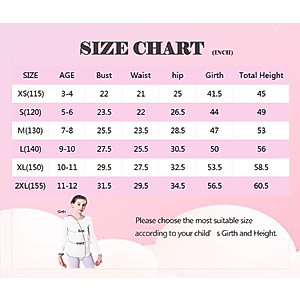 Aoylisey Girls' Team Basic Long Sleeve Leotard Gymnastics Ballet Dance Costumes for Kids (White, XXL)