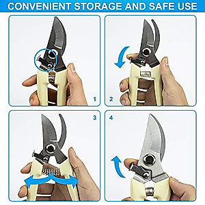 Garden Shears Pruning,Stainless Steel Pruning Shears,Garden Scissors,Bonsai Pruning Scissors Pruner Shears for Bud and Leaves Trimmer,Pruning Shears for Gardening.