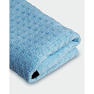 Adam's Waterless Wash Microfiber Towel - Waffle Weave Design Traps Dirt & Safely Cleans Your Car, Boat, RV, Truck, and More - Dries, Cleans with Waterless Wash System (2 Pack)