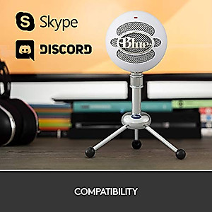 Logitech for Creators Blue Snowball iCE USB Microphone for Gaming, Streaming, Podcasting, Twitch, YouTube, Discord, Recording for PC and Mac, Plug & Play-Black