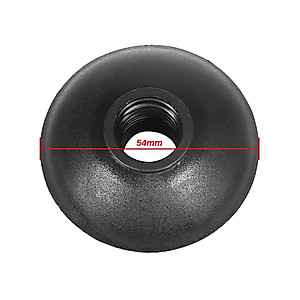 Filfeel Pole Basket, 12PCS Black Trekking Round Snow Ski Mud Hiking Walking Stick Replacement Accessory