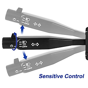 X AUTOHAUX Turn Signal Switch Headlamp Dimmer Multifunction Combination Switch for Nissan Pickup 1986-1991 1993 Replaces 25540D4500 25540-D4500