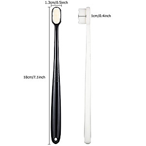 Adult Clean Spiral Bristles Toothbrush, Medium Manual Soft Toothbrushes