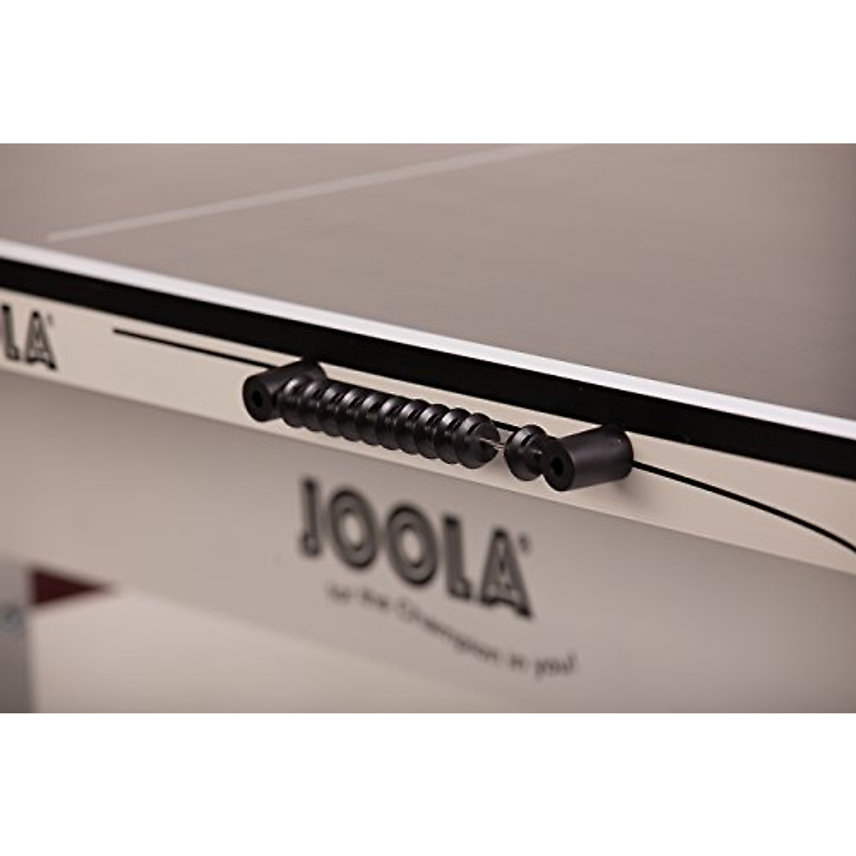 JOOLA Rally TL - Professional MDF Indoor Table Tennis Table w/ Quick Clamp Ping Pong Net & Post Set - 10 Minute Easy Assembly - Corner Ball Holders - Ping Pong Table w/ Playback Mode,