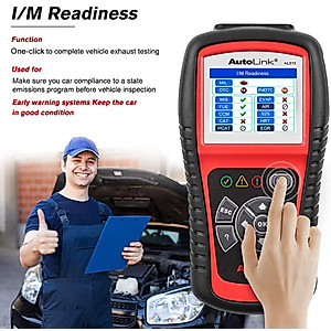 Autel AL519 OBD2 Scanner, 2025 Newer Professional Mechanic OBDII & CAN Car Diagnostic Code Reader Tool for Check Engine Light, One-Click Smog Check, DTCs Lookup, Upgraded Ver. of AL319/ MS309