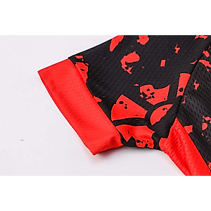 Women's Short Sleeve Cycling Jersey Set Road Bike Shirt Shorts with 3D Padded XL