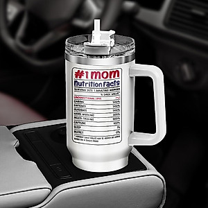 9SUNFLOWER To Modern Best Mothers Straws Mommy Ever Funny Cups Insulated Tumblers Cup Day Momma For, Trump Mom Nutrition Facts, Tumbler 40 Oz With Handle Lid And Straw, Trump Gifts