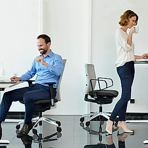 Replacement Office Chair Wheels, Caster Desk Chair Wheels, Rolling Wheels for Office Chair, Chair Rollers Casters, Chair Casters for Hardwood Floors, 5 Set Chair Casters Safe for All Floors