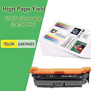 HP 507A Black,Cyan,Yellow,Magenta Toner Cartridge （4 Pack） Works with HP Laserjet Enterprise 500 Color M551, HP Laserjet Enterprise 500 Color MFP M575, HP Laserjet Pro 500 Color MFP M570 Series