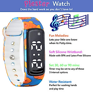 Potty Training Watch | Baby Potty | Potty Training Watch for Boys and Girls | Toddler Watch | Colorful Fish Pattern Wristband