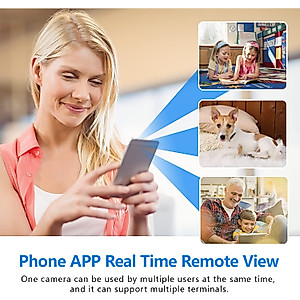 Wireless WIFI Home Security Camera Body Indoor Outdoor Surveillance Room Camera 1080P HD With Night Vision, Motion Detection Phone Application built-in battery Cat dog camera for home security pet