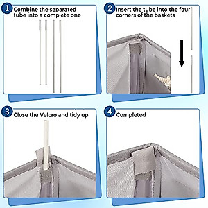 STORAGE MANIAC Rolling Laundry Hamper, 80L Tall Laundry Basket on Wheels, XL Dirty Clothes Hamper with Handle, Freestanding Clothes Hamper for Dorms, Bedroom, Bathroom, Living Room - With Lid Grey