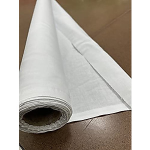 Bleached White 100% Cotton Muslin Fabric/Textile - Draping Fabric - by The Yard (60in. Wide) (1 Yard)