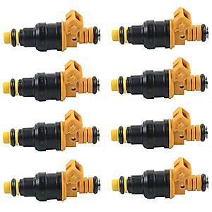 AKWH 0280150943 Set of 8 Fuel Injectors Replacement for Ford Lincoln Mercury 4.6L 5.0L 5.4L 5.8L - F150 F250 F350 E150 E250 E350 Mus-tang Bro-nco 0280150939 0280150909 0280150718