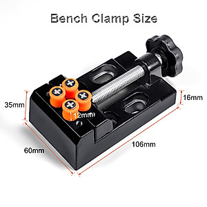 BERXOL Mini Drill Press, Benchtop Drill Press, Portable Electric Drilling Machine, CNC 795 Motor, B10 Chuck, Drill Bit and Clamp for Metal Wooden Jewelry DIY and Crafts Projects