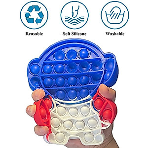 Formemory Pop it Fidget Toys, Pop its for Boys & Girls with Bigger & Deeper Bubble, Thicker & Louder Fidget Poppers Pack, Space Theme Autism Sensory Toys for Kids Adults (Rocket+Astronaut 2-Pack)