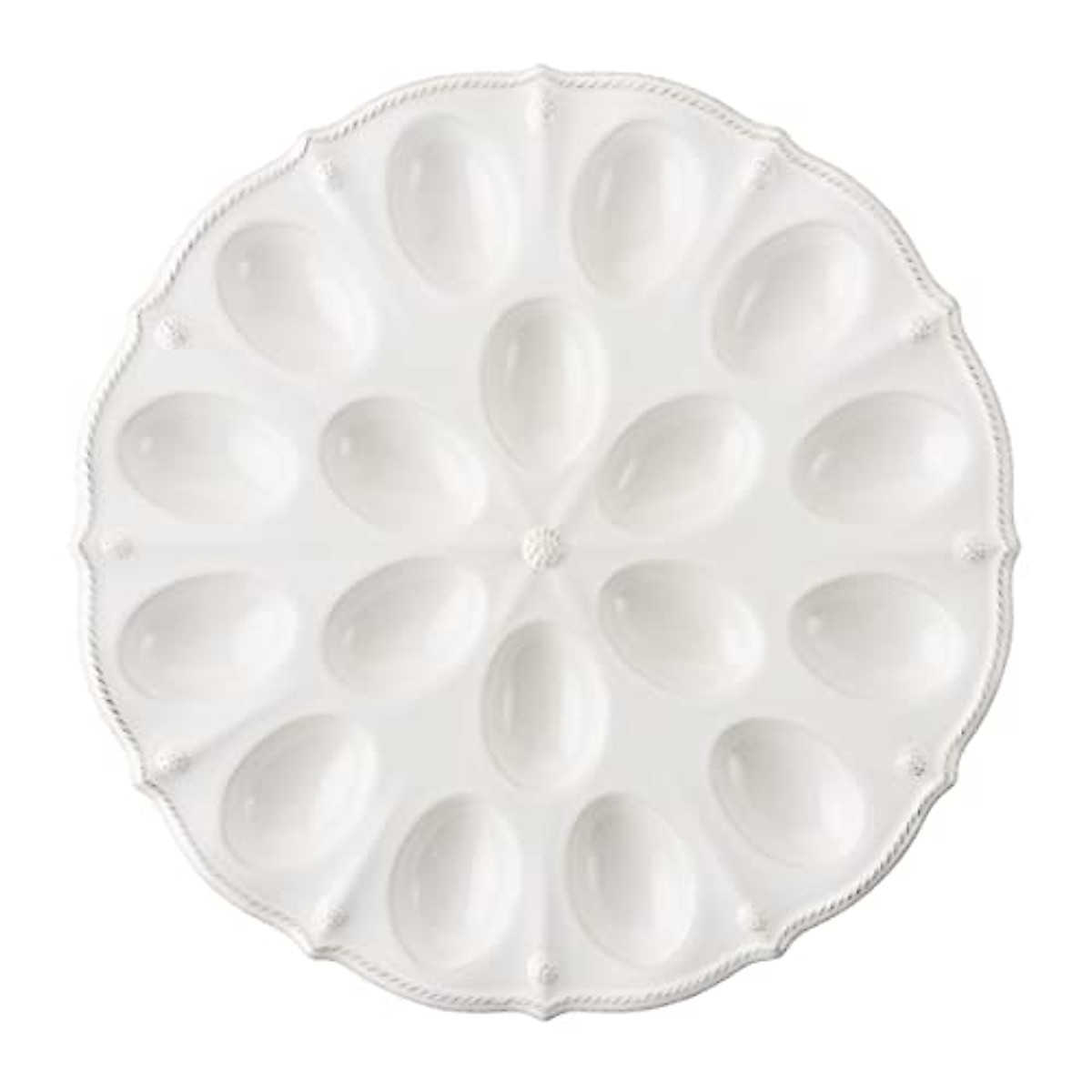 Juliska Berry and Thread Whitewash Deviled Egg Platter