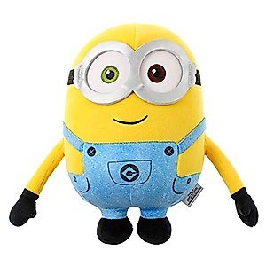 MINISO 7.9" Minions Stuffed Animals Plush Toys (Bob), Cute Sleeping Bedding Stuffed Animals Kawaii Plushies Pillow for Kids Toddler Toys Boys Girls Valentine's Day