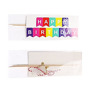 Sunny ZX Mini Happy Birthday Cake Bunting Banner Cake Topper Garland - Handmade Pennant Flags 2nd Baby Boy Birthday Party Cake Decoration Supplies