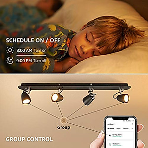 Lepro GU10 Smart LED Light Bulbs, Works with Alexa & Google Assistant, Tunable White Track Light Bulb, Dimmable with App Control, 50W Halogen Equivalent, No Hub Required, 2.4G WiFi Only (2 Pack)