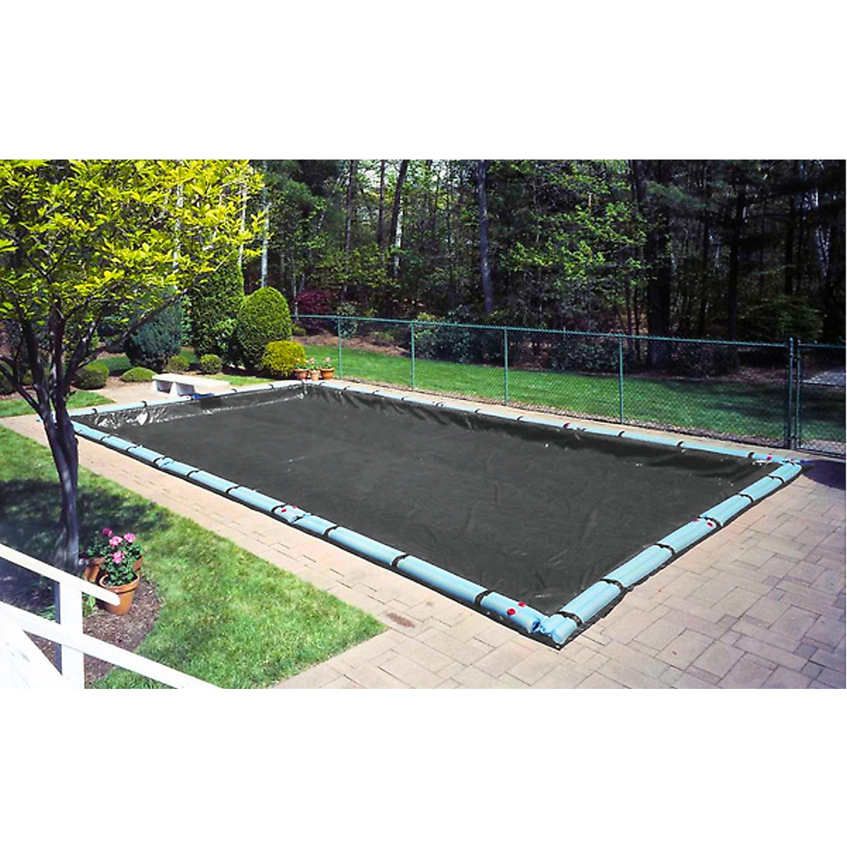 16 x 32 Foot Rectangle Fine Mesh Pool Winter Cover