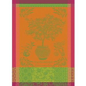 Garnier Thiebaut Mandarinier Pot Orange Kitchen Towel, 22"x30"