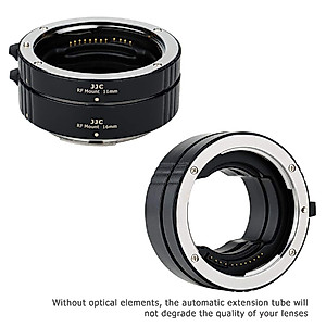 JJC RF Mount Auto Focus Macro Extension Tube Ring Set for Canon EOS R R3 R5 R6 Mark II R6 R7 R8 R10 R50 RP R100 Mirrorless Camera and Canon RF Mount Lenses, Great Tool for Macro Photography