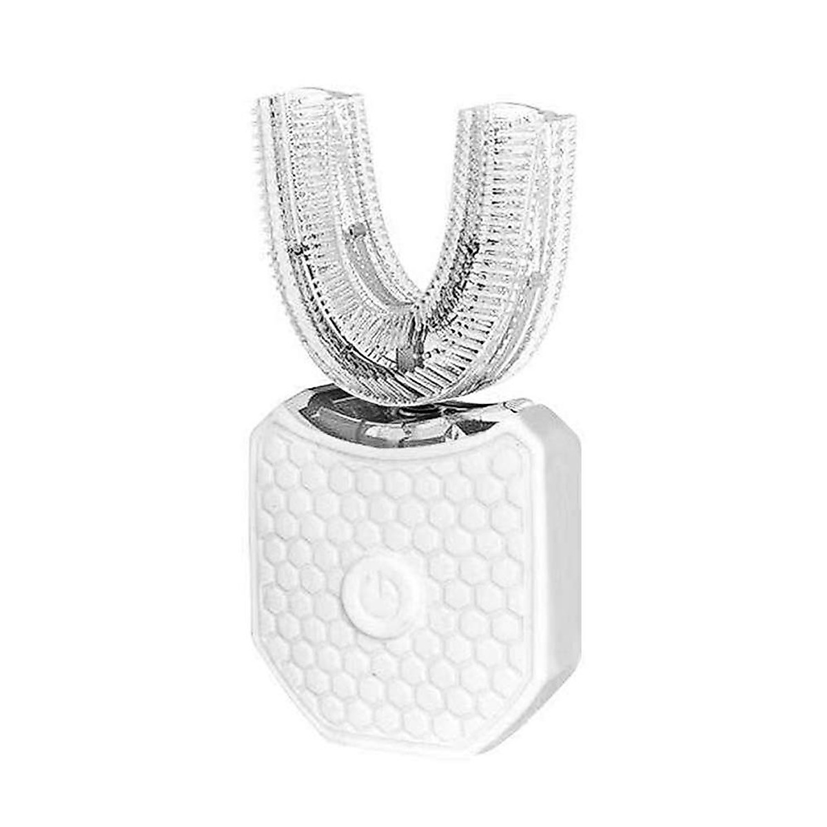 Magentak Automatic Electric Toothbrush for Adults, 360 Degree Electric Toothbrush, Electric Travel U Shape Toothbrush, White