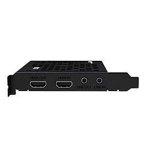 MYPIN Game Capture Card, HDMI PCI-E 4K 30fps Record & Live Stream from Gaming Systems, Camcorders, DSLRs,Support Zero Delay HDMI Loop-Out