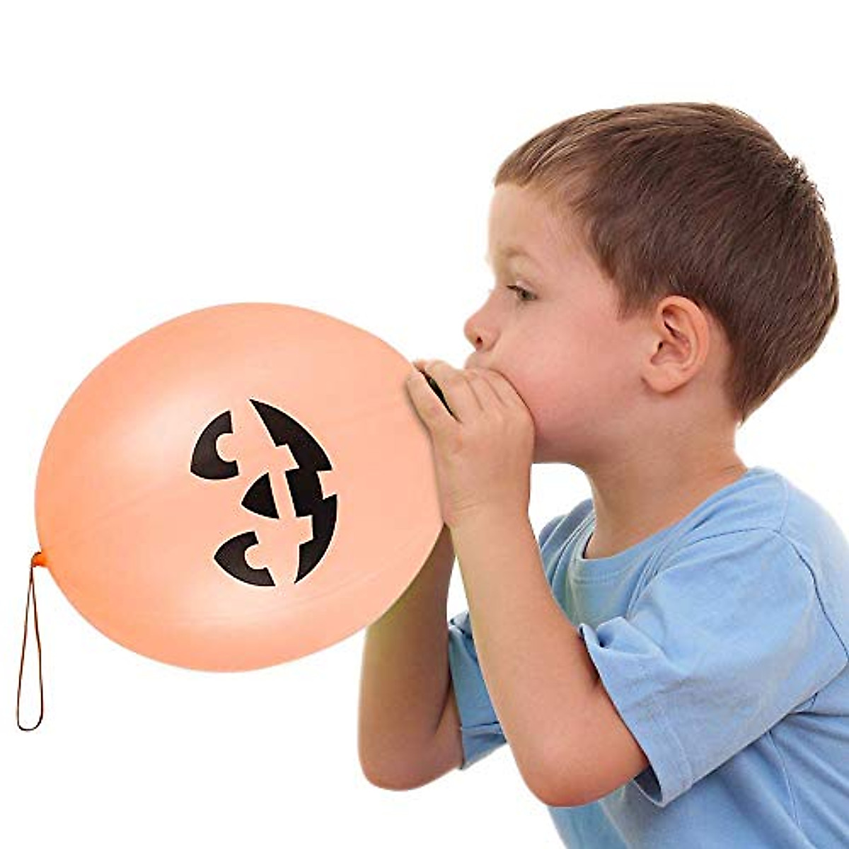 ArtCreativity Halloween Party favors Trick Jack-O-Lantern Punch Balls, Set of 12, Durable Latex Balloons with Rubber Bands Attached, Great for Treat Party Favors, Goodie Bag Fillers for Kids