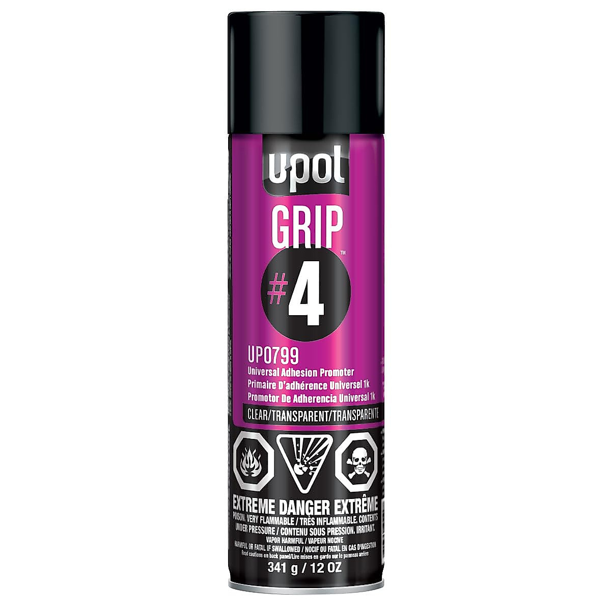 U-POL 0799 Grip#4 Universal Adhesion Promoter 450 ml Aerosol, 12 Fluid_Ounces