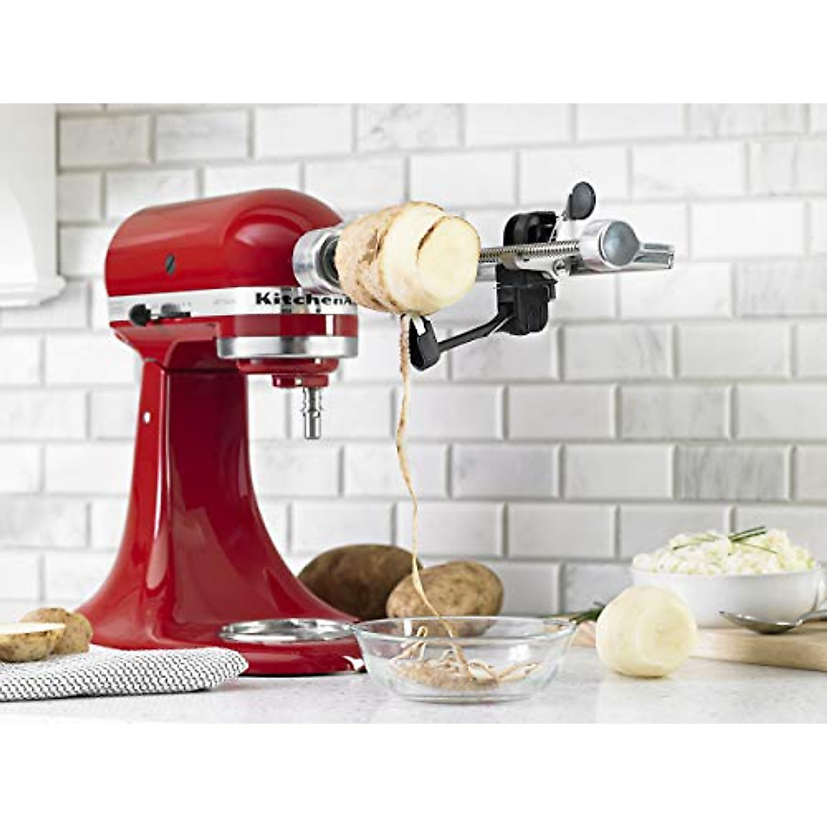 KitchenAid KSM2APCQ 7 Blade Spiralizer Plus with Peel, Core and Slice
