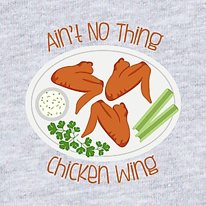 CafePress Aint No Chicken Wing Infant Bodysuit Baby Romper Dark Heather Gray