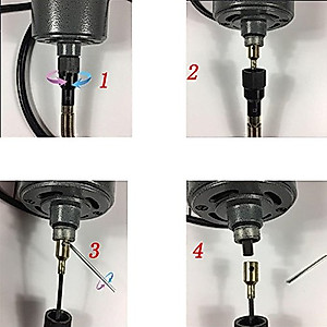 VOTOER Flex Shaft Grinder Carver Rotary Tool Hanging Carving Multi-function Metalworking Tools, Foot Pedal Control, 30pcs, for carving, buffing, drilling, polishing, sanding, cutting, cleaning