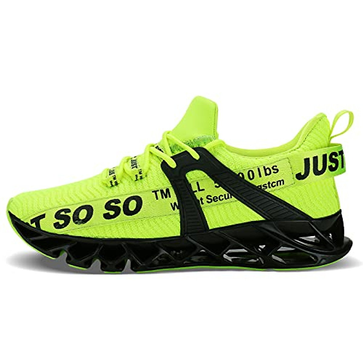 COKAFIL Mens Running Shoes Athletic Walking Blade Tennis Shoes Fashion Sneakers,Green,7.5