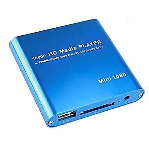 AGPtEK Mini 1080P Full HD Digital Media Player - MKV/ RM-SD/ USB HDD-HDMI