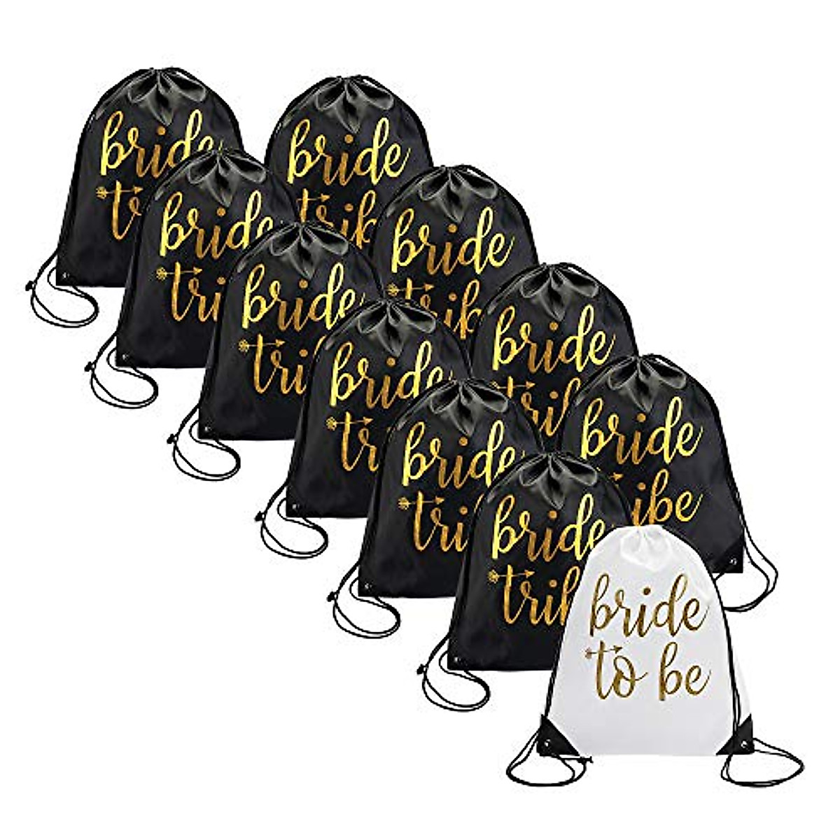 Pop Fizz Designs Bride & Bride Tribe Drawstring Bags (12)