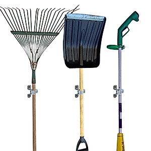 Shovel Holder, Mop and Broom Holder Heavy Duty Metal Wall Mounted Broom Utility Hooks Tool Hanger for Warehouse, Garden,Sheds,Garage -14PACK