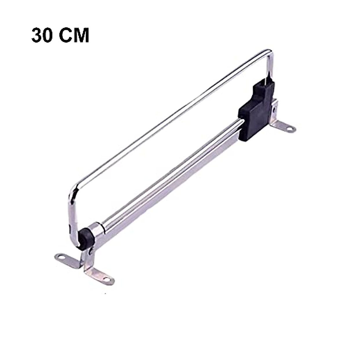 EMVANV Retractable Wardrobe Pull Out Rod, Telescopic Hanging Closet Valet Rod Extending Rail Pull Out Hanger Valet Rod Rail Sliding Extending Clothes Rod Hanger Rail
