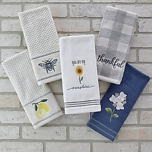 SKL Home by Saturday Knight Ltd. Thankful Plaid Hand Towel (2-Pack), Gray