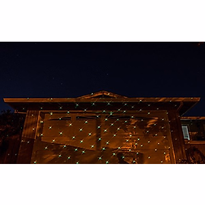 LEDMALL Motion Snow Fall Full Spectrum Star Effects 7 Color White Laser Christmas Lights, and Decorative Lights with Remote Control