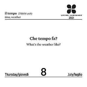 Living Language: Italian 2021 Day-to-Day Calendar